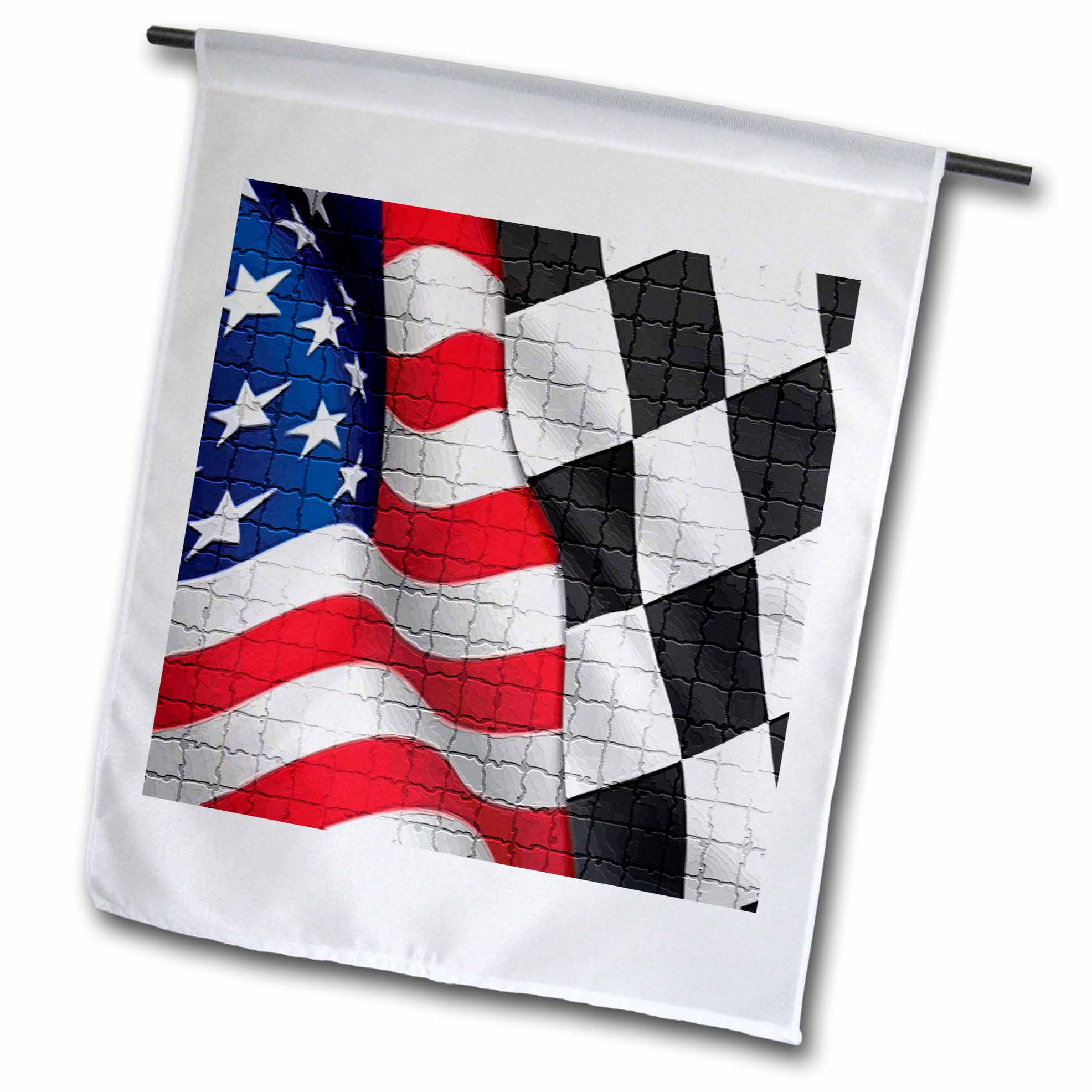 3dRose American Checker Flag - Garden Flag, 12 by 18-inch - Walmart.com