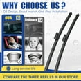 2 Wipers Factory 24"+20" for Audi Q5 Q3 2009-2021/Volvo S90 V90 XC40 ...