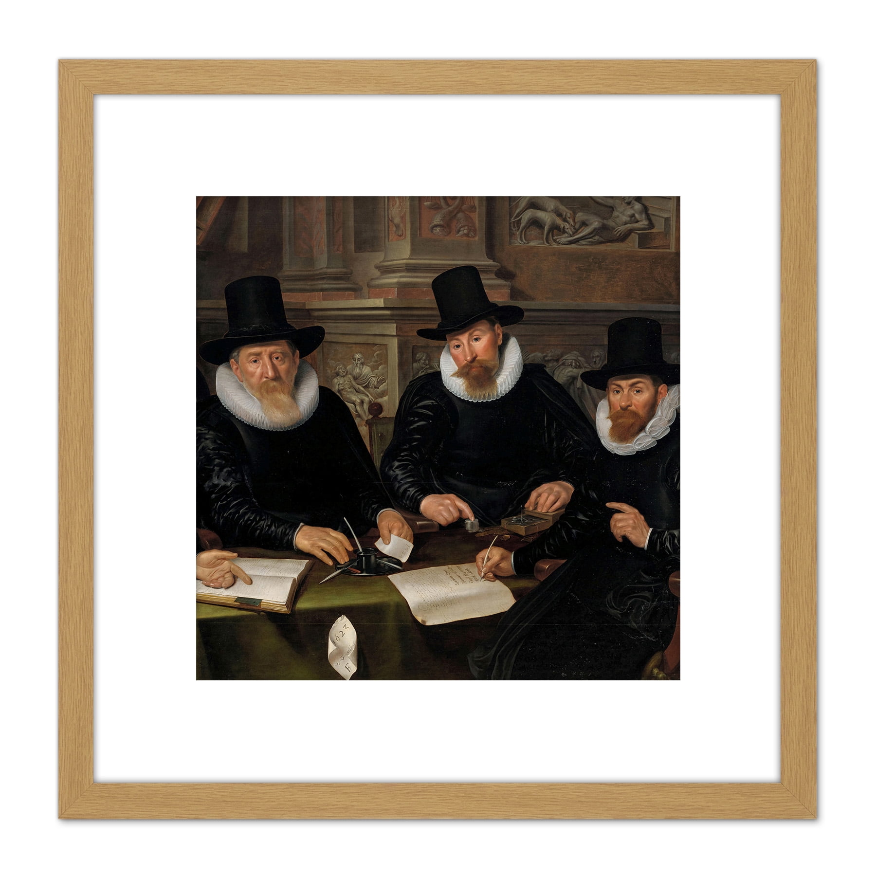 Van Den Valckert Regents Amsterdam Leper Asylum 8X8 Inch Square Wooden ...
