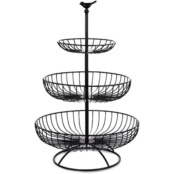 fruit cake stand, 3-tier fruit basket for more space on the worktop ...