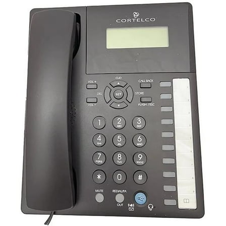 Cortelco Wall Telephone With Flash & Message Waiting - Ash - Walmart.com