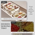 8 Compartment Divided Snack Storage Tray 2 Pack Portable Food Organizer ...