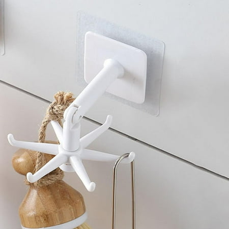 Peggybuy 360 Degrees Rotating Hook Holder Bathroom Organizar Storage ...