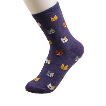 JJMax Women's Cute Kitty Cat Paws Socks with Paw Prints on Toes ...