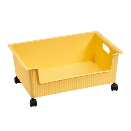 Plastic Book Storage Box With Pulley Design, Large Capacity, Classroom ...