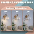 2 Pack Rechargeable Light Bulb Emergency Battery Operated Light Bulbs ...