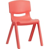 Red Plastic Stackable School Chair with 13.25'' Seat Height - YU-YCX ...