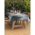 60x102 Inch Outdoor Tablecloth with Umbrella Hole Zipper Rectangle ...