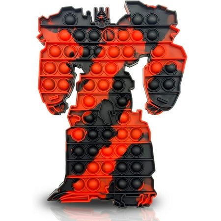 ZHENGBOS Big Pop Fidget Toys for Kids Boys Girls Robot Shaped Push ...