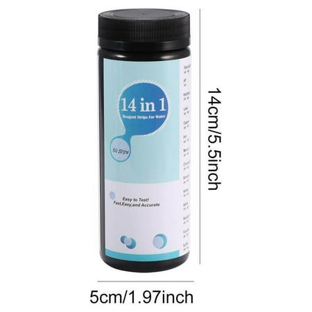 Langgg 50X Test Strips Water Tester Testing Paper 14 in 1 ...