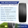 HORSESHOE FALABELLA 2 New 18x8.50-8 / 18x8.5-8 6PR TURF-KING LAWN MOWER ...
