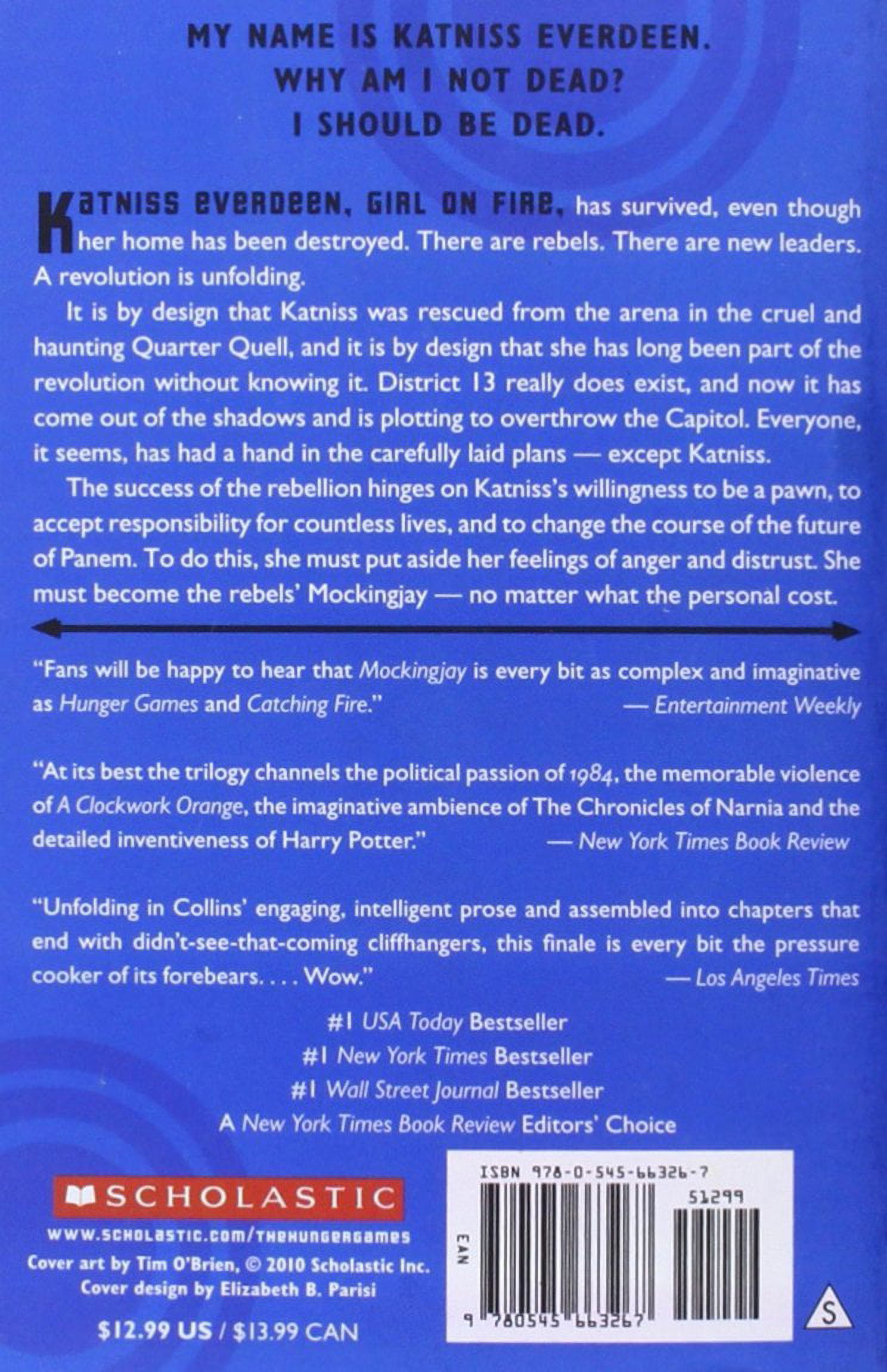 Catching Fire Book Back Cover