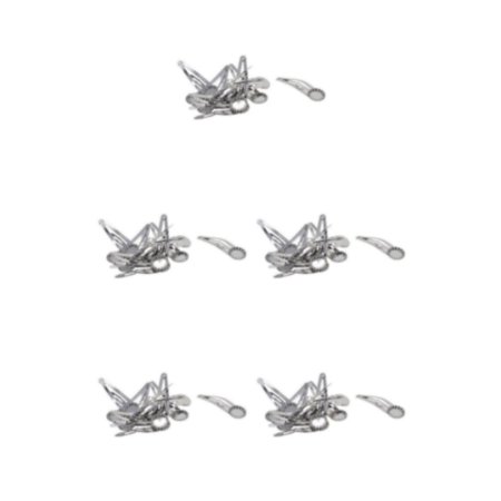 Destyer 10 Piece DIY Snap Hair Clips Bezel Round Silver Tray Flower ...