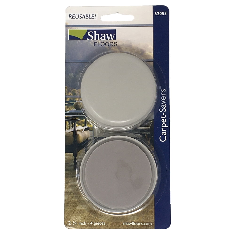 Shaw 2.75" Cream Carpet Savers Reusable Slider Pads 4 Units - Walmart.com