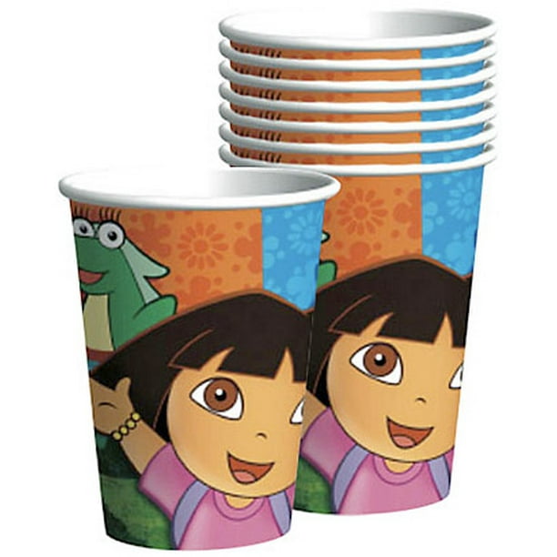 Dora the Explorer 'Party' 9oz Paper Cups (8ct) - Walmart.com - Walmart.com