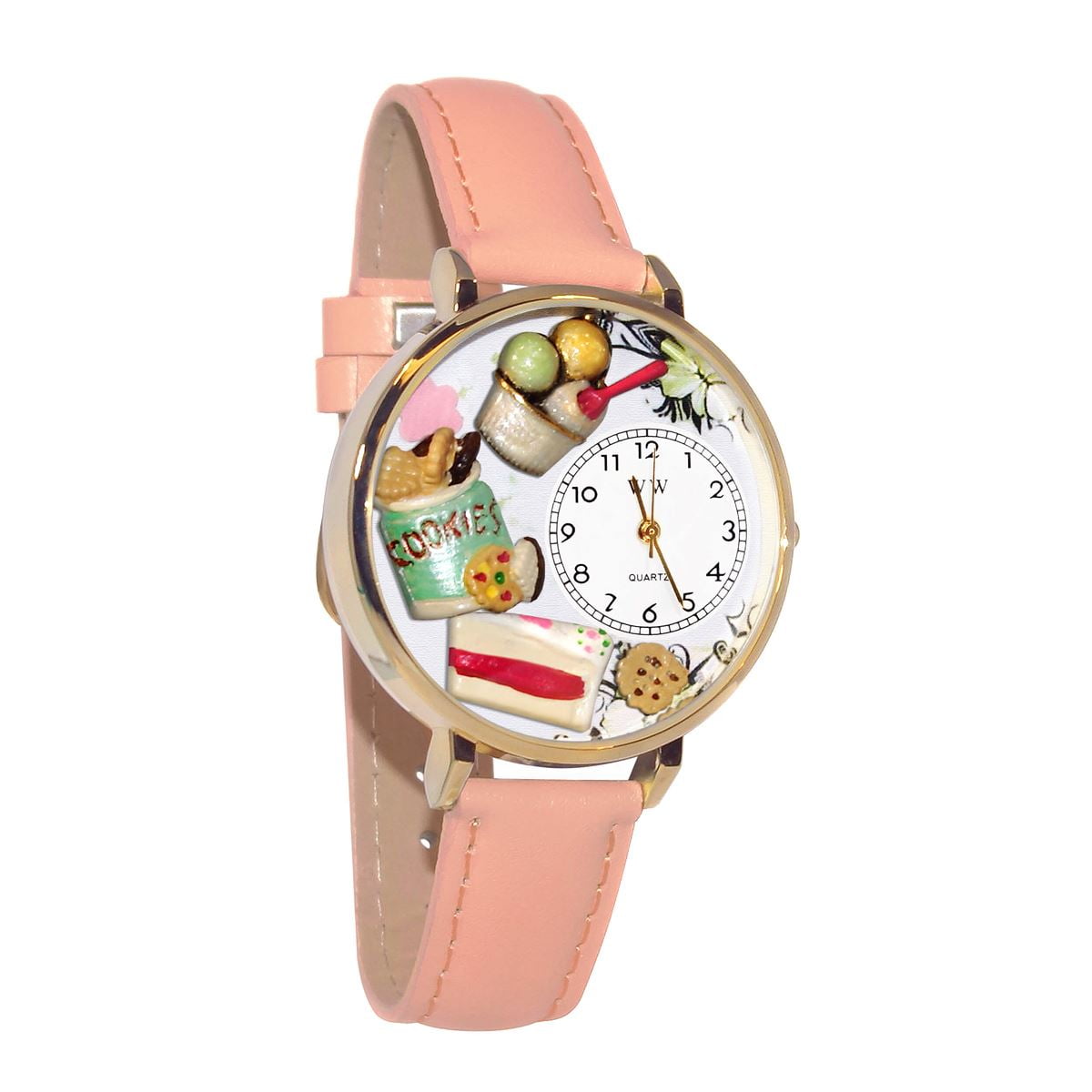 Dessert Lover Watch in Gold (Large) - Walmart.com