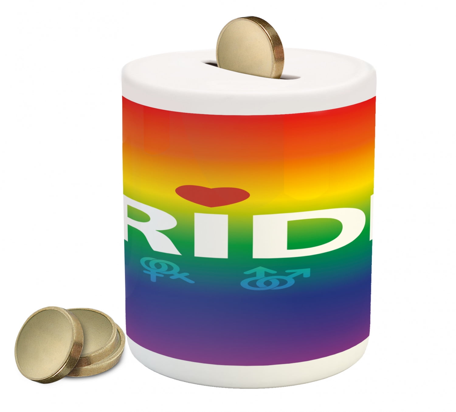 Pride Piggy Bank, Abstract Vibrant Gay Rights Celebration Event with ...