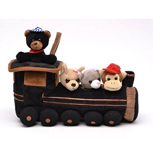 Unipak 12 inch Black Train House Plush w/ Mini Animals -1 - Walmart.com