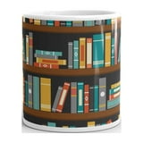Library Books Literature Librarian Coffee Tea Ceramic Mug Office Work ...