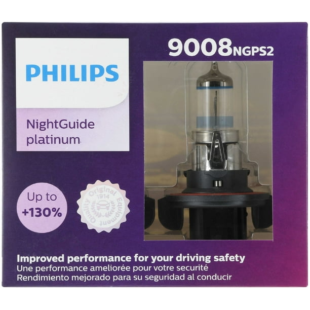 Philips Night Guide Platinum 9008 H13 60/55W Two Bulbs Headlight ...