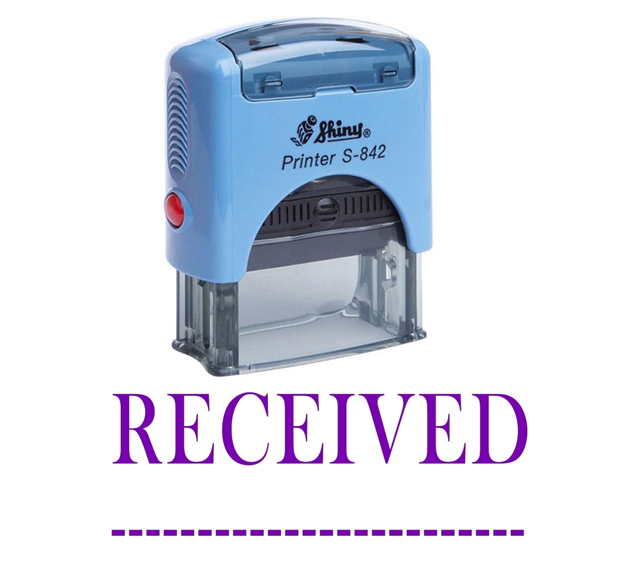 RECEIVED Self Inking Rubber Stamp Custom Shiny Office Stationary Stamp ...