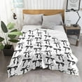 Black Bow Throw Blanket Girly Trendy Funky Preppy Blanket Coquette ...