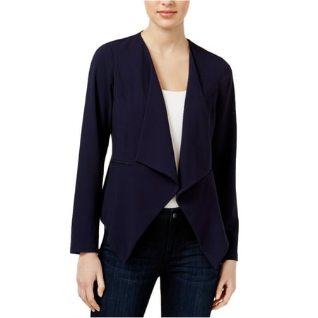 Kensie Womens Date Night Waterfall Blazer Jacket, Blue, Medium ...