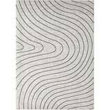 Luxe Weavers Geometric Abstract Wave Gray 8x10 Area Rug, Indoor Carpet ...