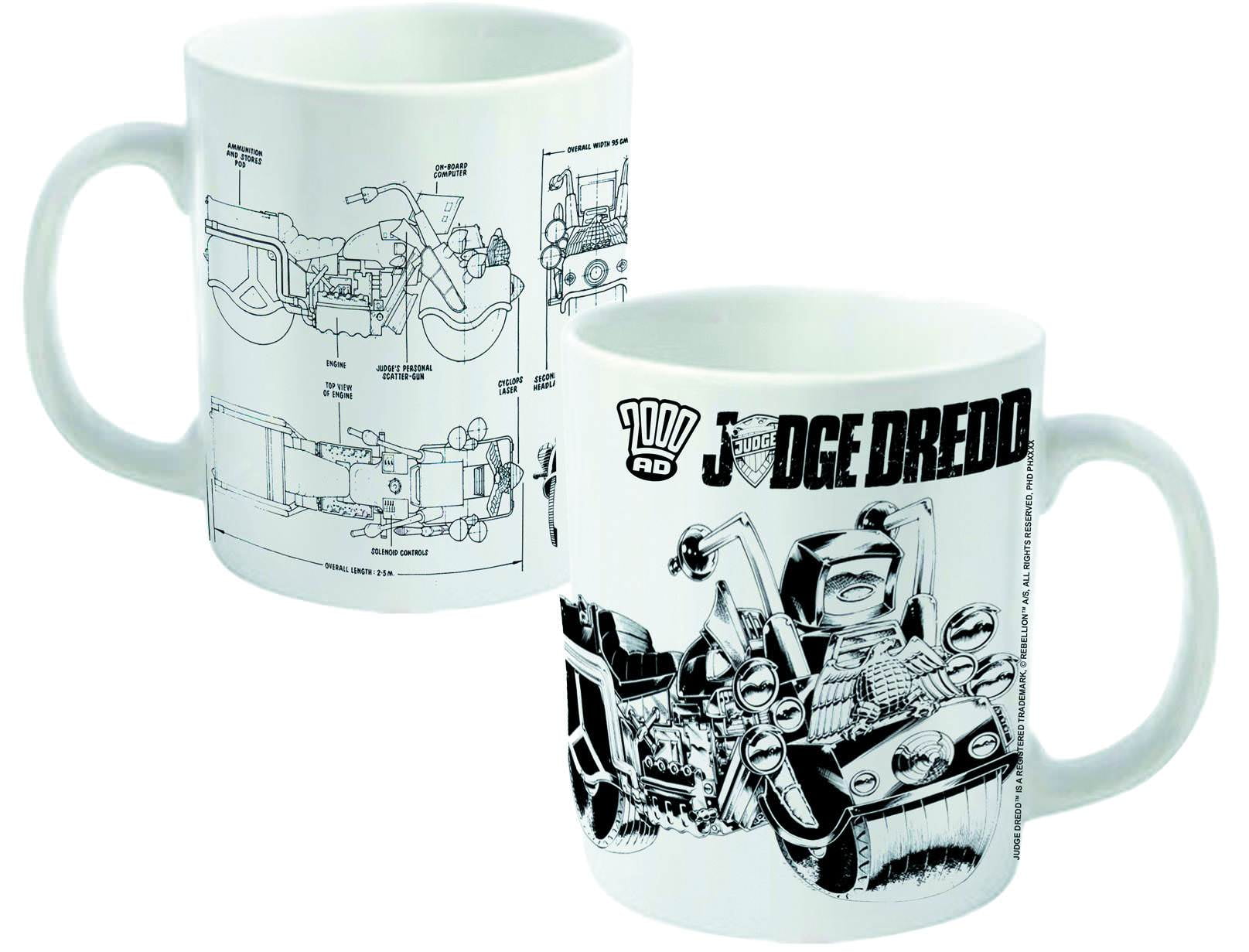 Judge Dredd Lawmaster Blueprint Mug - Walmart.com