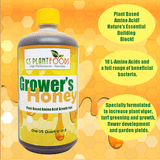 GS Plant Foods Grower's Honey Liquid Fertilizer, 1 Gallon Concentrate ...