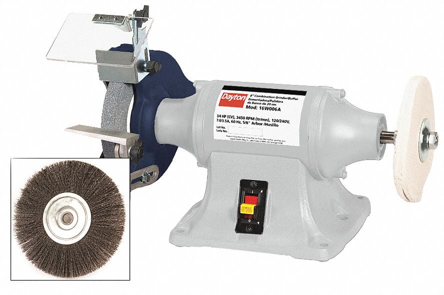 Dayton Bench Grinder,8",36 Grit,3/4HP 16W006 - Walmart.com