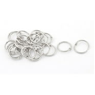 Metal Notebook Loose Leaf Binder Locking Ring Silver Tone 26mm Inner ...