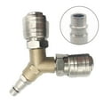 3 Way Compressed Air Distributor Connector Y Splitter 1/4 Interface ...