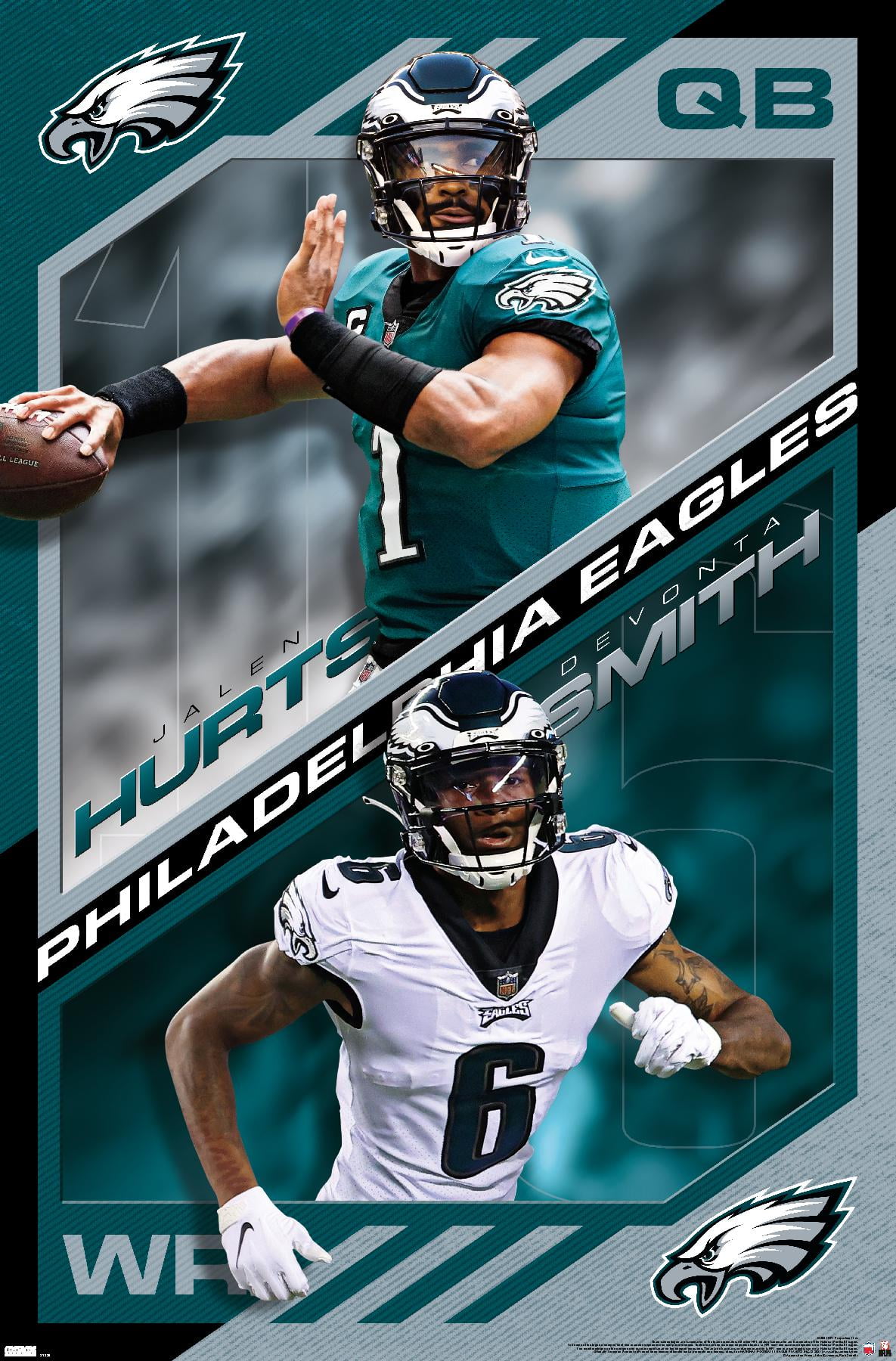 NFL Philadelphia Eagles - Dynamic Duo 21 Wall Poster, 22.375" x 34 ...