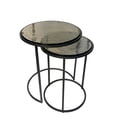 Serena Nesting Tables - Recycled Glass - Antique Gold - Walmart.com