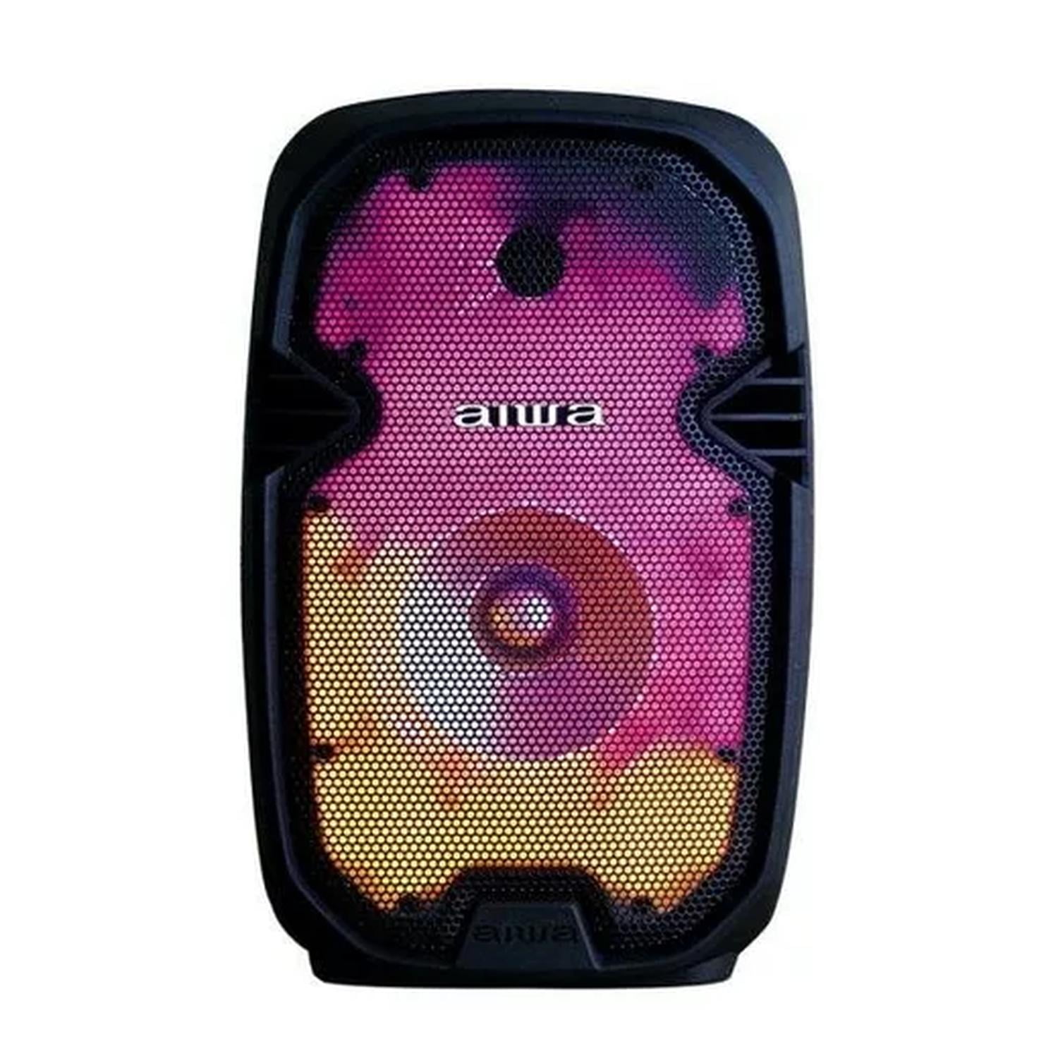 BOCINA AIWA AWSP08TWL INALAMBRICA 8 PULG RECARGABLE 300W POMP NEGRO ...