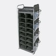Mainstays 8 Tier, 20 Pair Shoe Cubbies with Hanging Pocket, Rich Black ...
