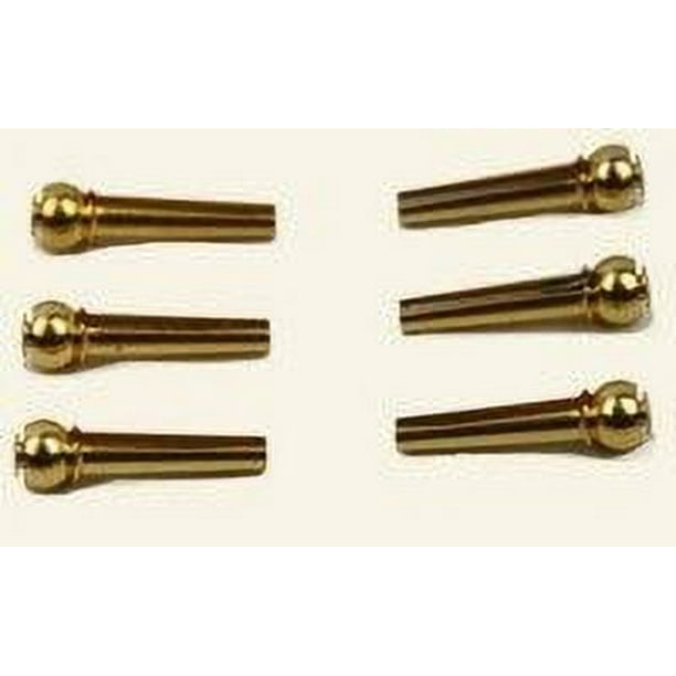 wolftale 6 Pieces Brass Pegs Guitar Bridge String Copper Nut Nail Fixed ...