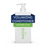 Native Volumizing Shampoo & Conditioner Set, Cucumber & Mint, Sulfate ...