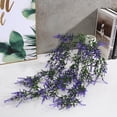 BESEW7 UV Resistant Artificial Outdoor Plants Rattan Lavender Wall ...