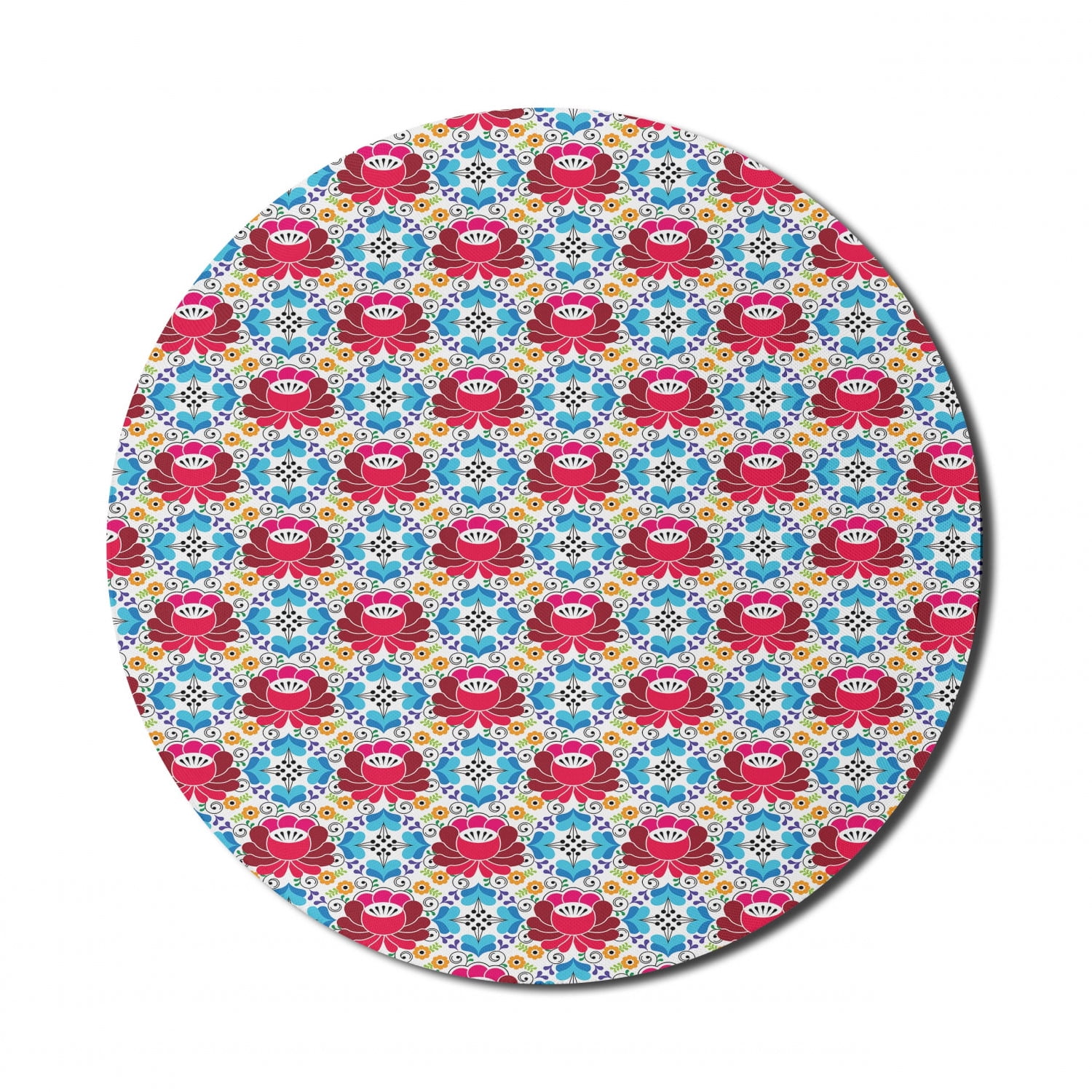 Colorful Mouse Pad for Computers, Slavic Culture Russian Folk Pattern ...