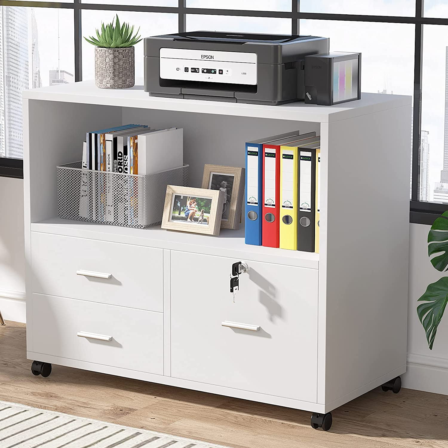 Locking Printer Cabinet Stand | Cabinets Matttroy