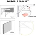 Folding Shelf Brackets, 16 Inch Heavy Duty Collapsible Shelf Bracket ...