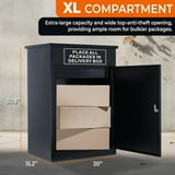 VORVIL Galvanized Steel Home Parcel Box, Package Drop Box, Extra Large ...