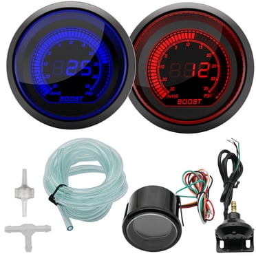 MaxTow Black and Green 100 PSI Turbo Diesel Boost Gauge - Walmart.com