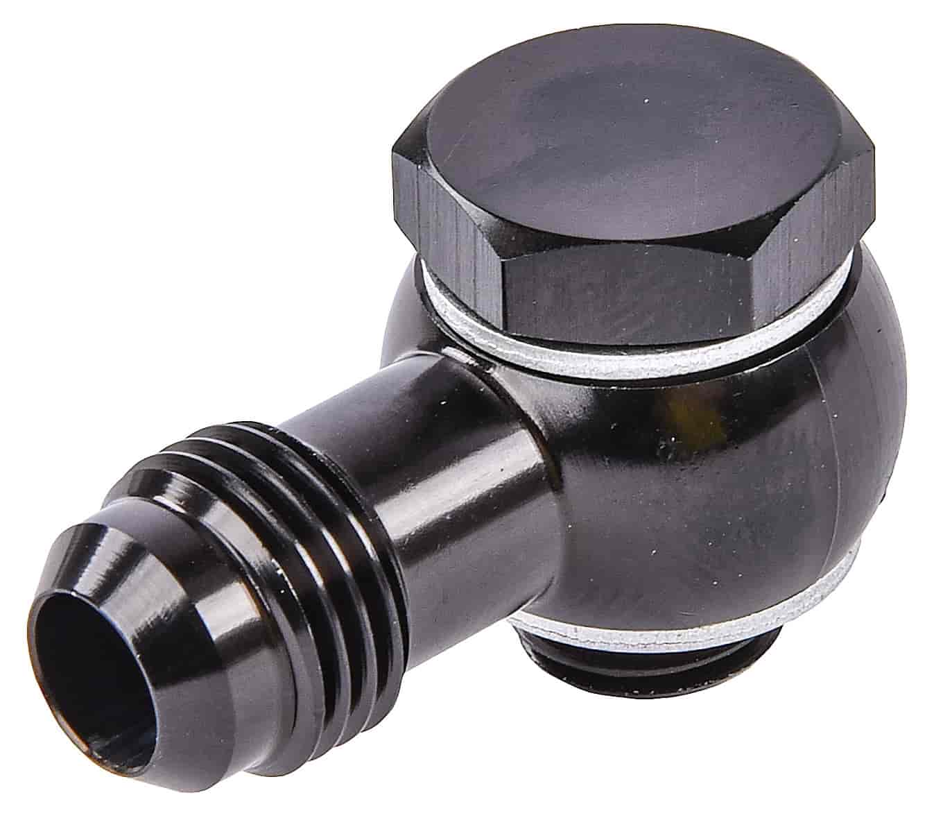 JEGS 100695 AN Banjo to Metric Bolt Adapter Fitting Black Anodized ...