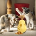 Dog Tumbler Dispensing Toy Slow Feeder Interactive Puzzle Teething Chew ...