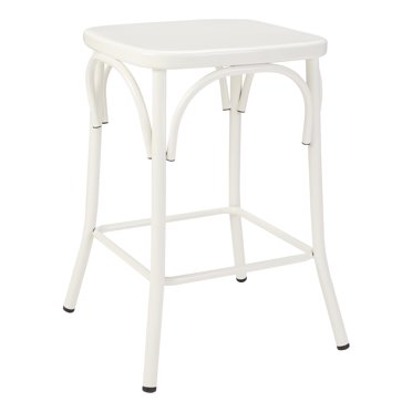 Linon Rae Backless Wood Counter Stool, 24" Seat Height, Walnut Finish ...