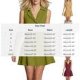 Noric Casual Mini Dresseses for Women 2026 V-Neck Button Front Wrap ...