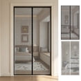 JHyouerji Magnetic Mesh Screen Door,Black Self Sealing No Drill Pet ...